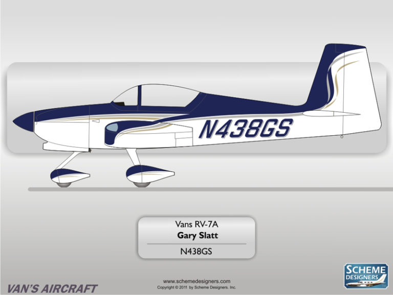 Vans Aircraft RV-7A N438GS - Scheme Designers 201-569-7785