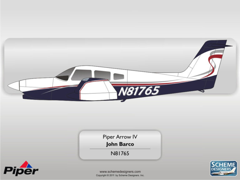 Piper Arrow IV N81765 - Scheme Designers 201-569-7785
