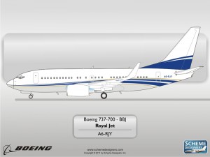 Boeing 737-700 A6-RJY - Scheme Designers 201-569-7785