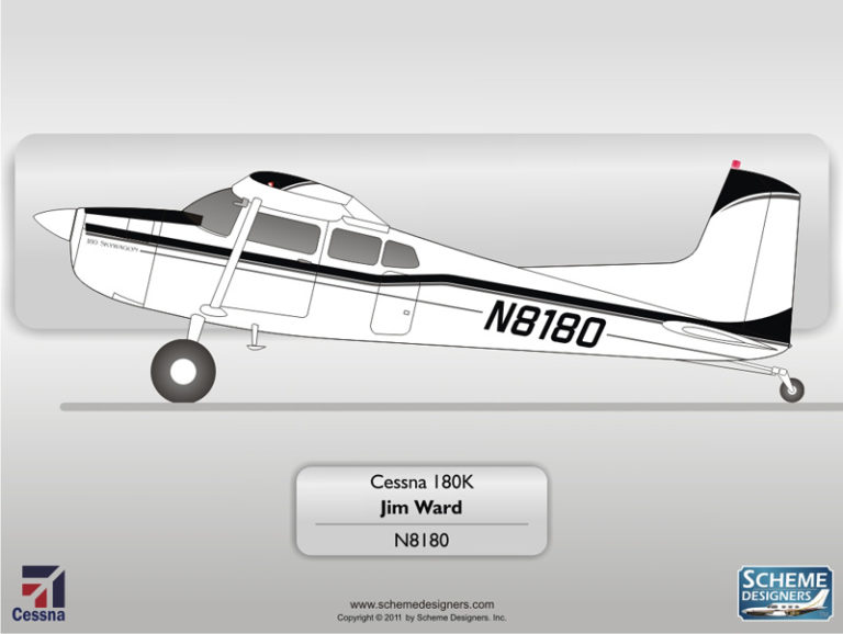 Cessna 180H N8180 - Scheme Designers 201-569-7785