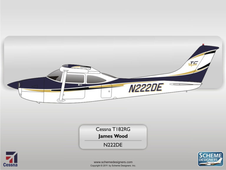 Cessna 182RG N222DE - Scheme Designers 201-569-7785