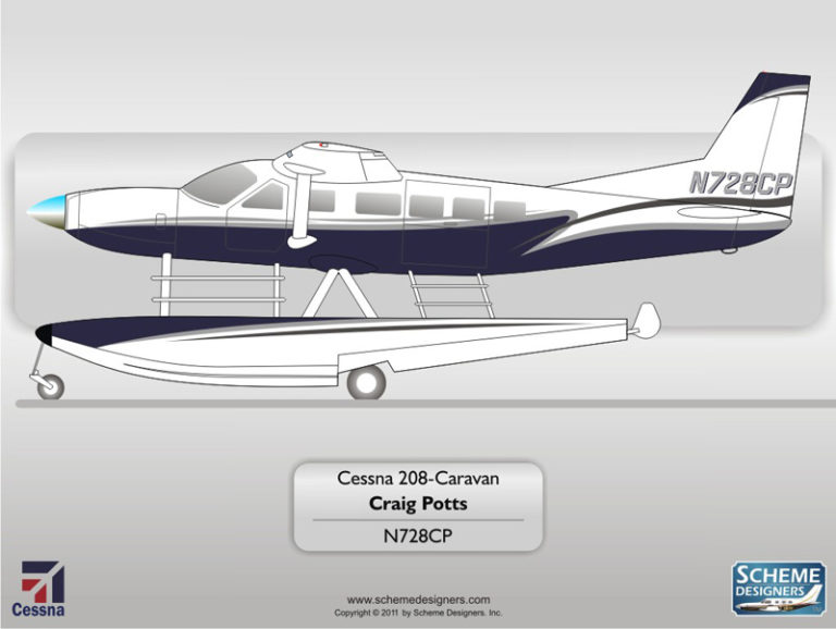 Cessna C208 Caravan-N728CP - Scheme Designers 201-569-7785