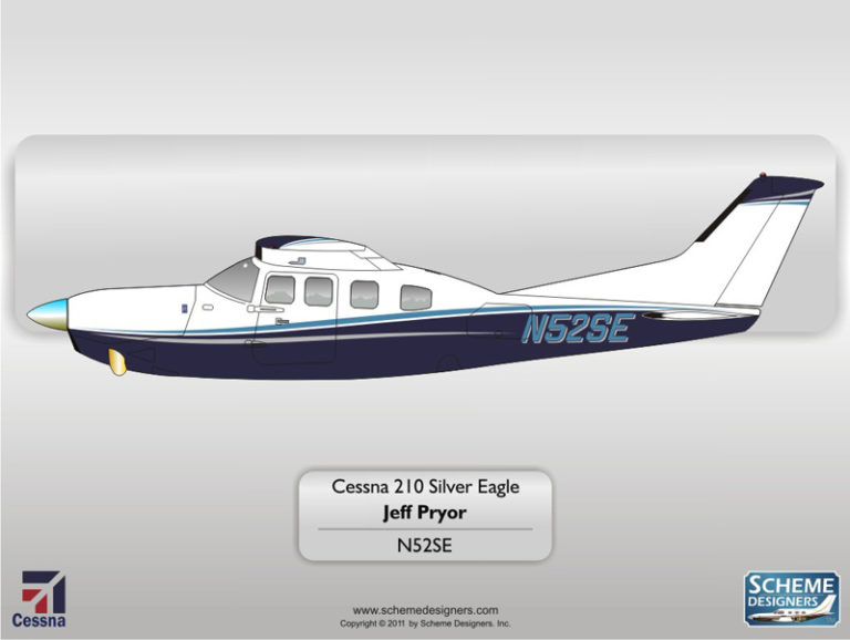 Cessna 210 Silver Eagle N52SE - Scheme Designers 201-569-7785