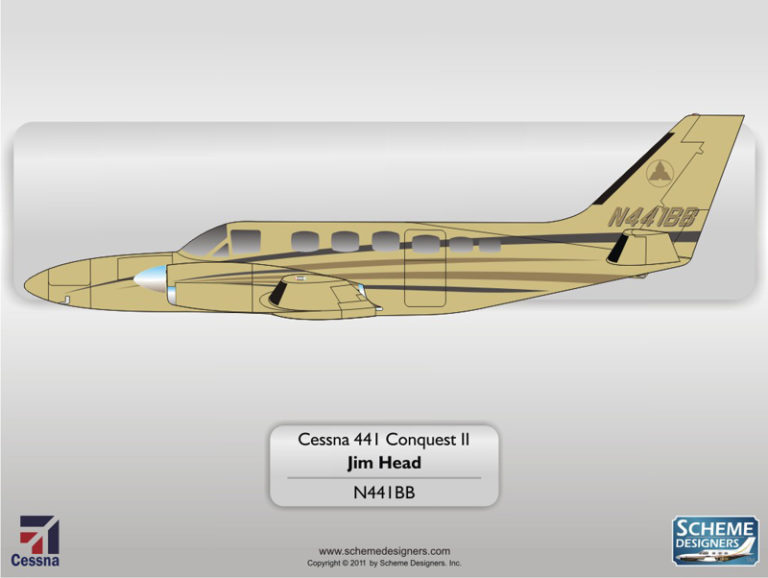 Cessna 441 N441BB - Scheme Designers 201-569-7785