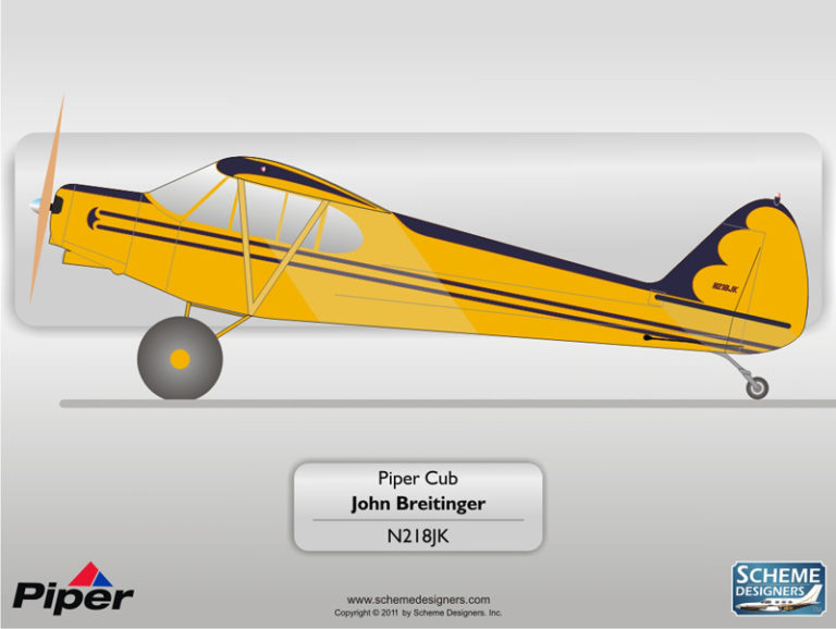 Piper Cub N218JK - Scheme Designers 201-569-7785