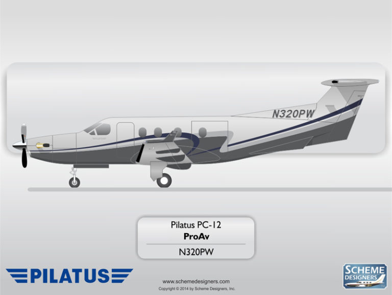 Pilatus PC-12 N320PW - Scheme Designers 201-569-7785