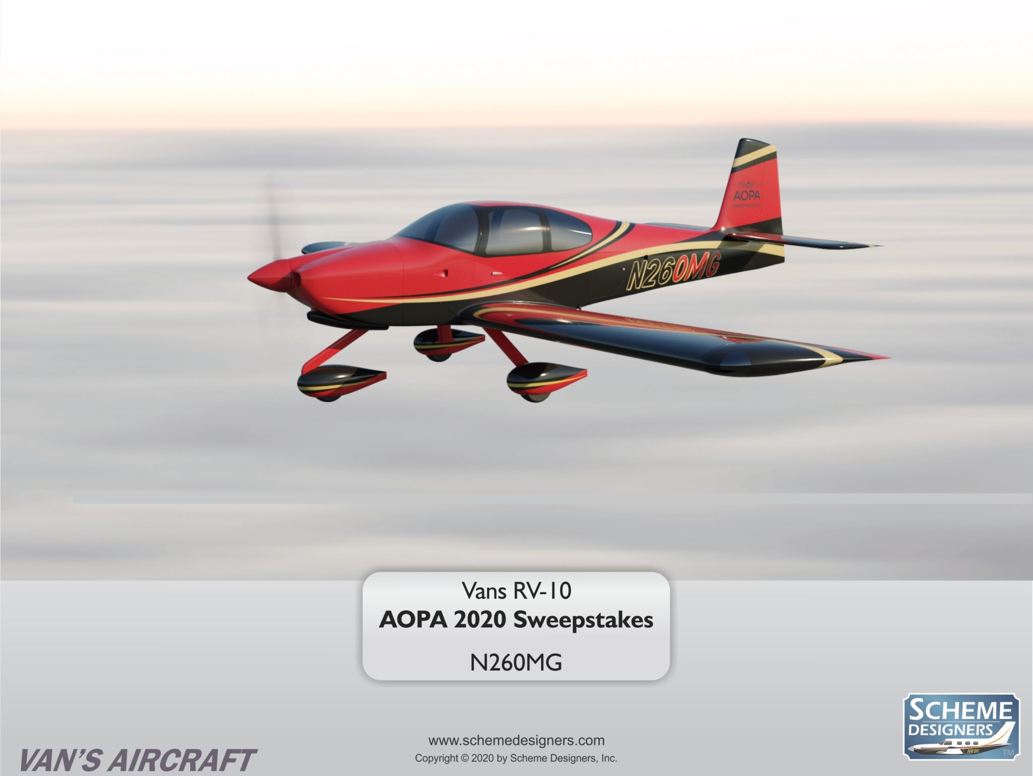 RV-10 - N260MG - AOPA Sweepstakes - Scheme Designers 201-569-7785